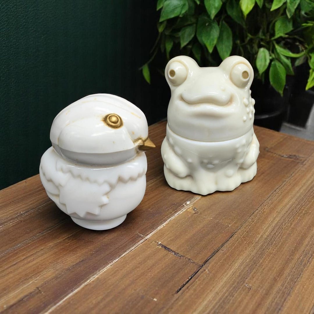 Vintage Avon Cream Sachet Containers – Owl & Frog – Collectible ...