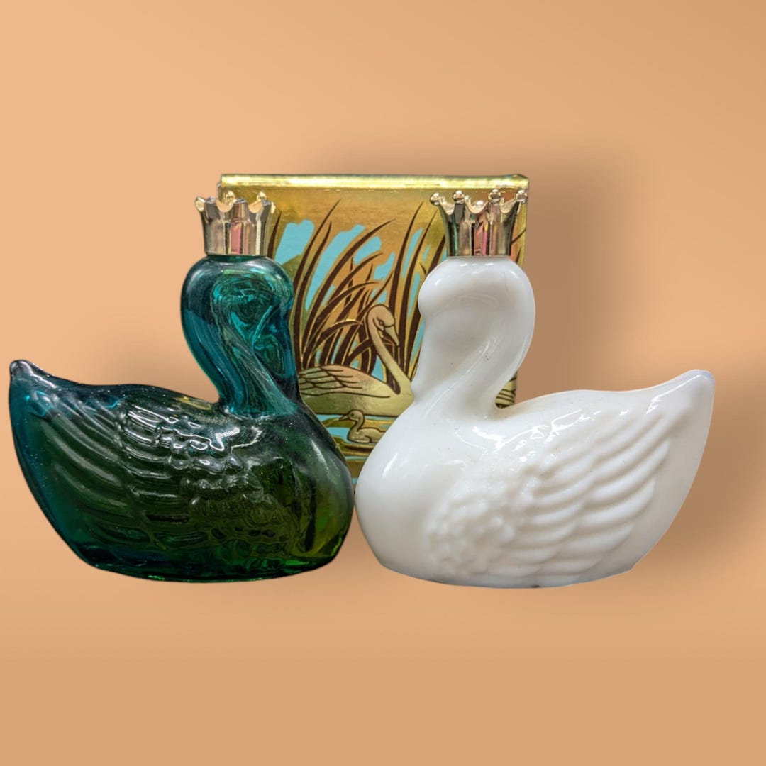 Vintage Avon Royal Swan Perfume Decanters - Etsy