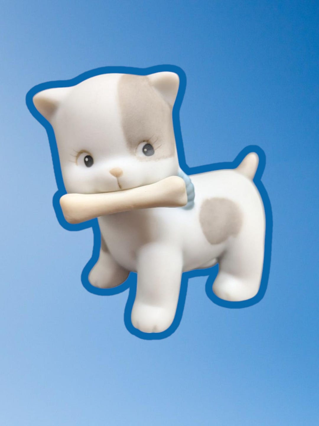 Vintage 1994 Kewpie Doodle Dog With Bone - Etsy