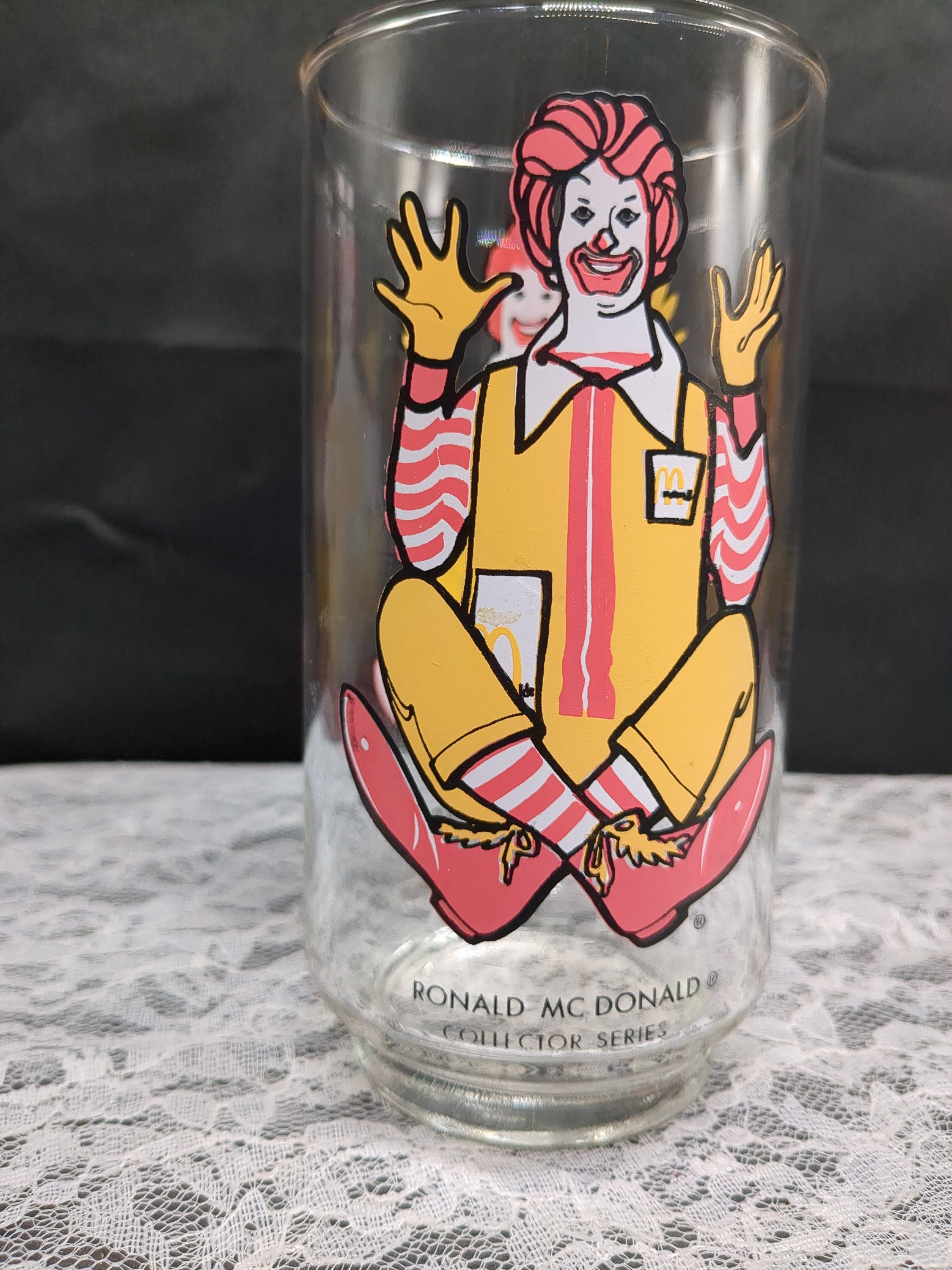 Vintage Collector Series Ronald Mcdonald and Big Mac Glass Cups - Etsy
