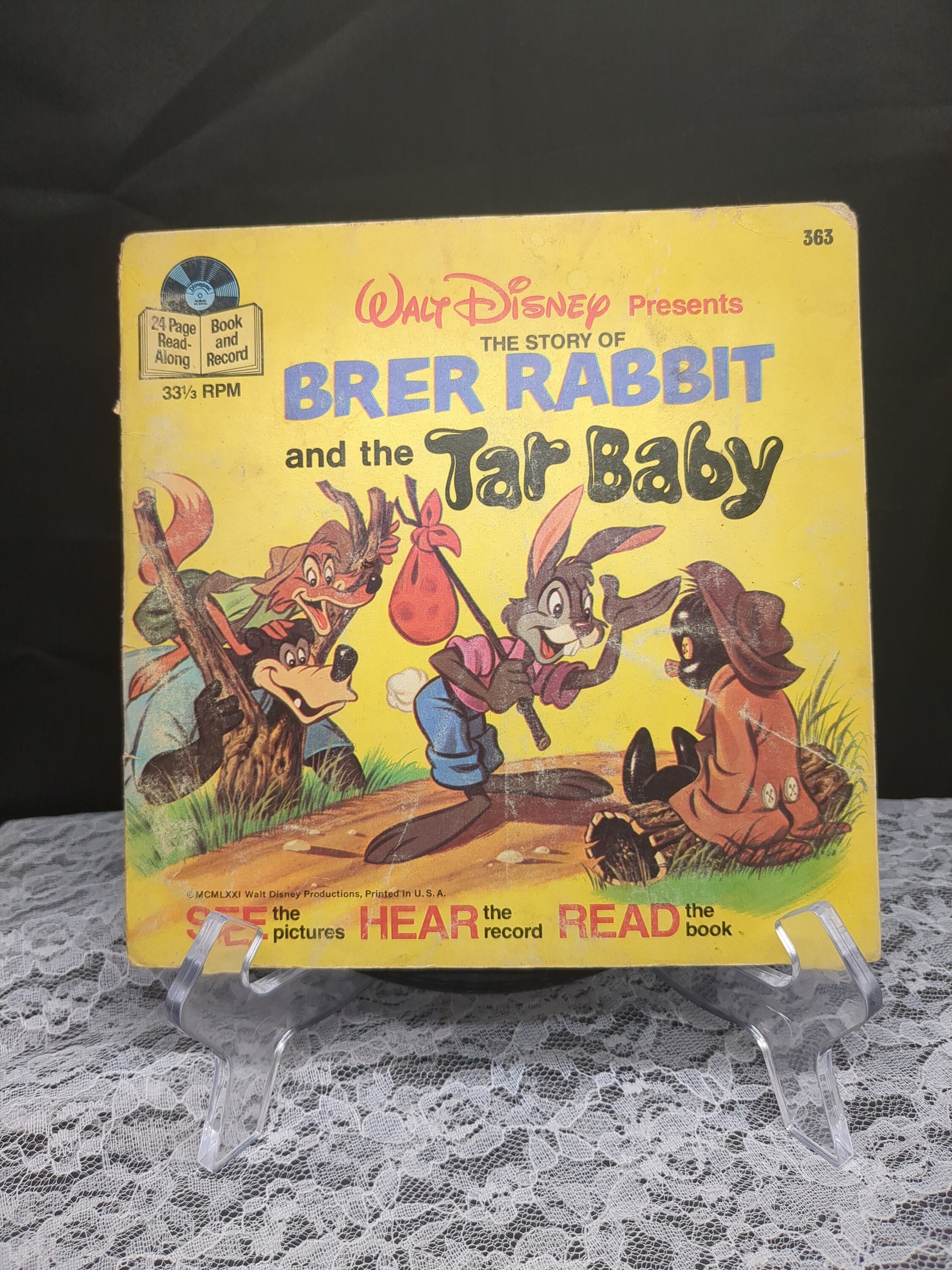 1977 Walt Disney's Story of Brer Rabbit in the Baby 24 - Etsy