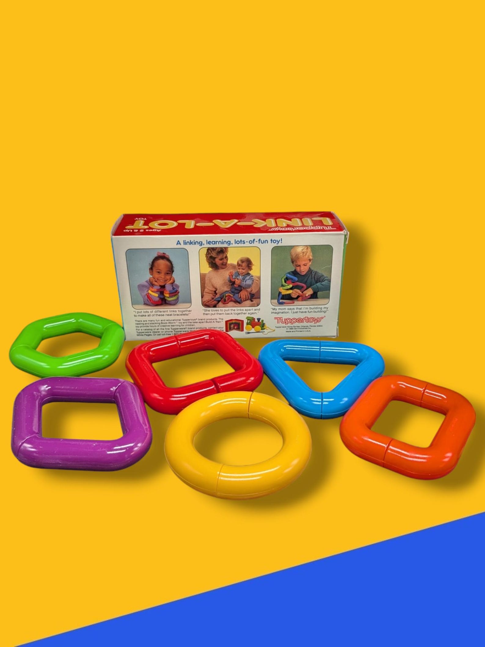 Vintage 1988 Tupper Toys Link-a-lot – With Original Box! - Etsy
