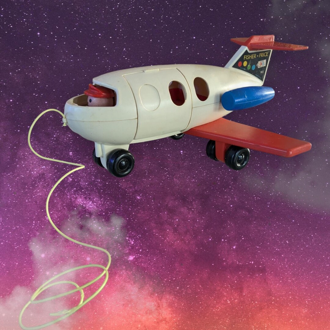 Vintage 1970s Fisher-price Jet Play Set - Etsy