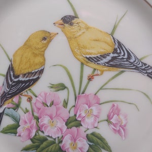 1991 the Lenox Garden Bird Plate Collection American Goldfinch Fine ...