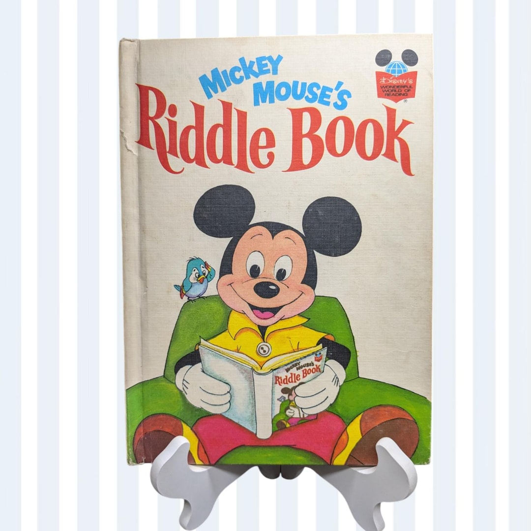 1972 Mickey Mouse's Riddle Book Disney's Wonderful World of Reading! - Etsy
