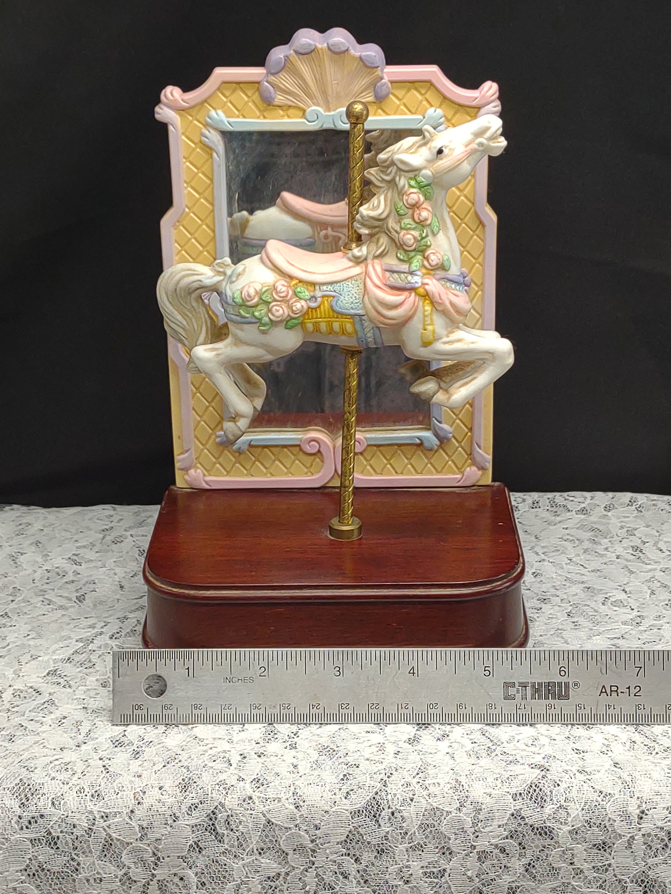 1989 Unique Carousel Horse Music Box Plays Carousel Waltz - Etsy