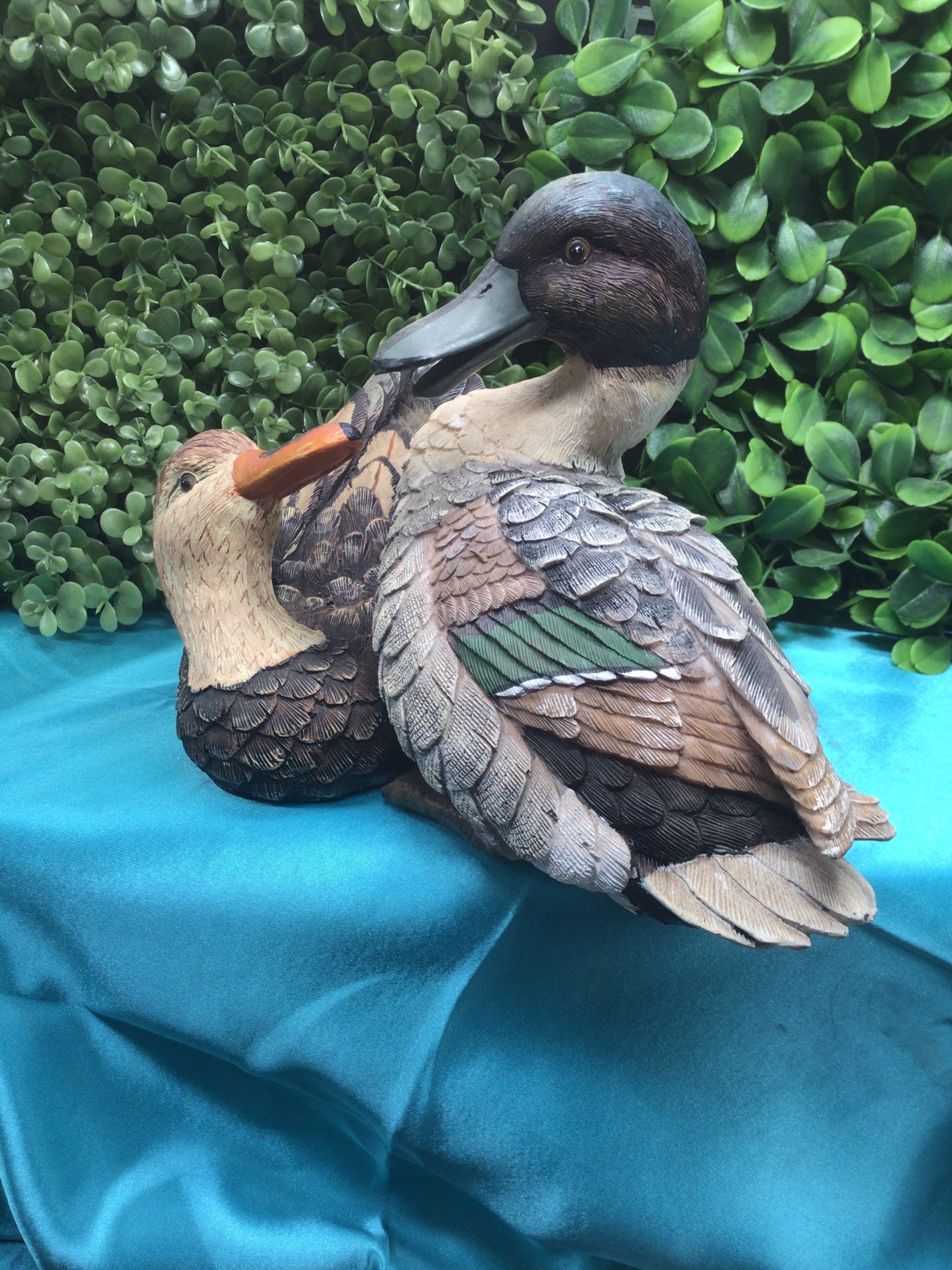 Vintage Male and Female Duck Resin Figurine - Etsy
