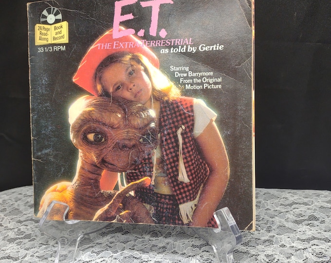 1982 24 Page Read Along Book and Record ET the Extra-terrestrial as ...