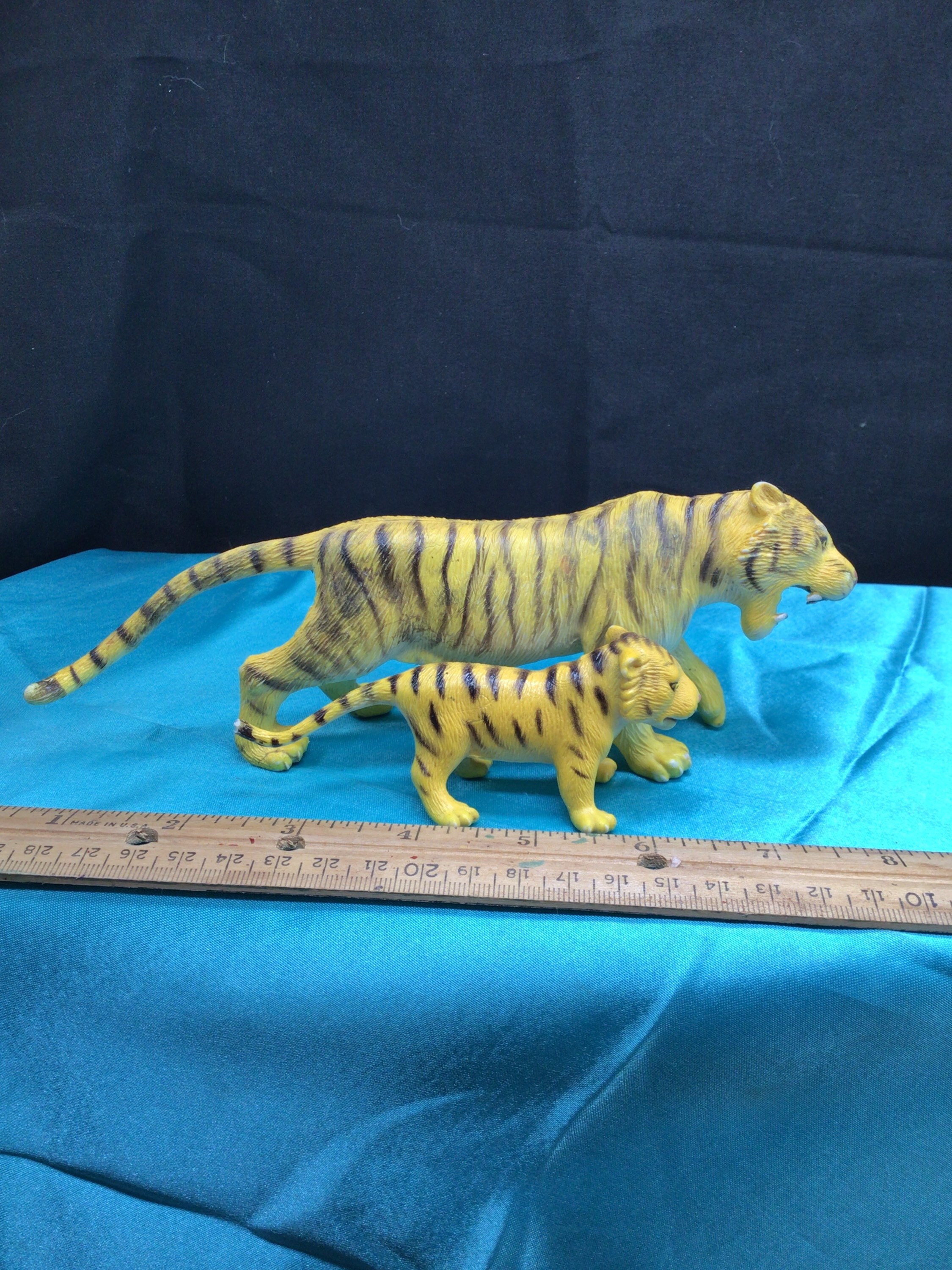 Vintage Vinyl PVC Mom and Baby Tiger Toy - Etsy