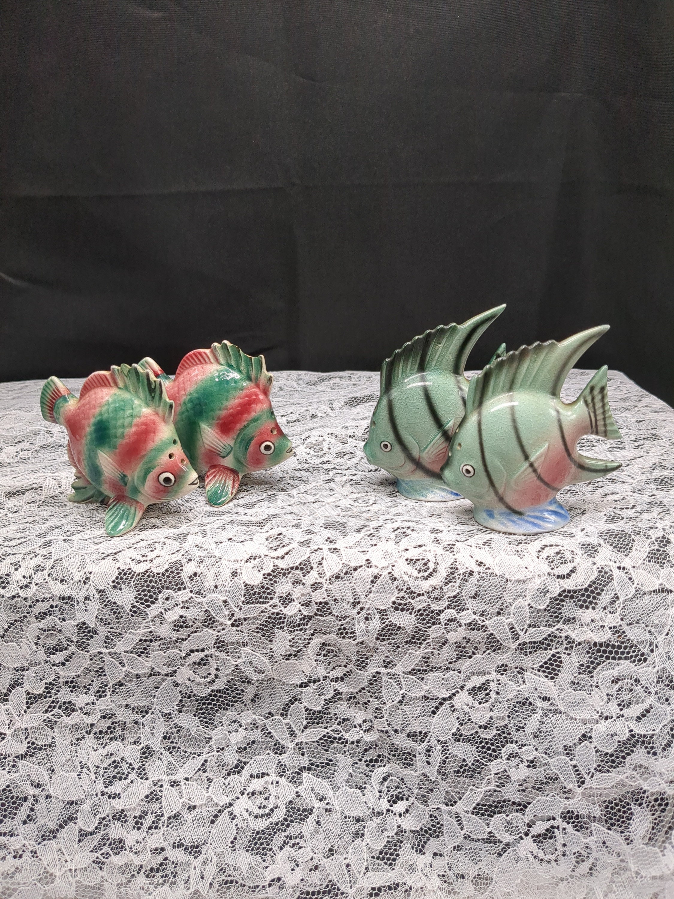 Vintage Tropical Fish Salt Pepper Shakers - Etsy