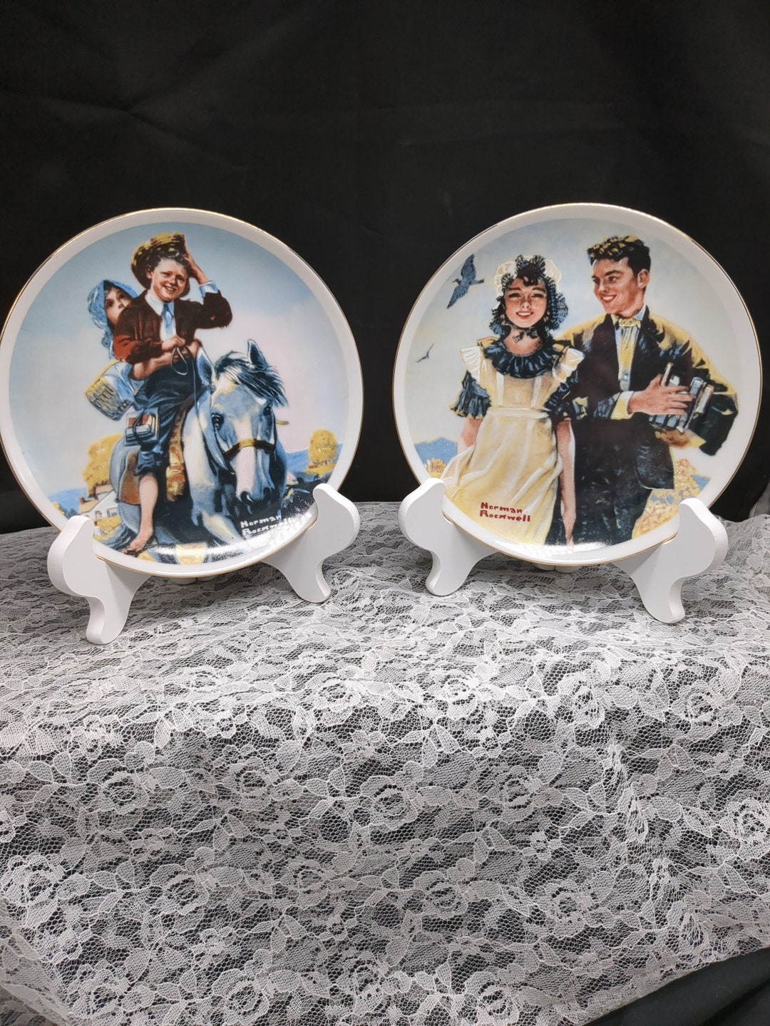 Vintage Norman Rockwell Decorative Plates Made Exclusively for IMM Fine ...