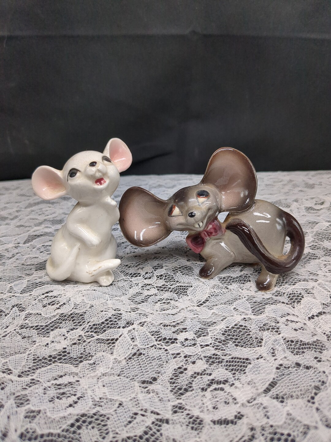 Vintage Salt and Pepper Mouse Shakers - Etsy