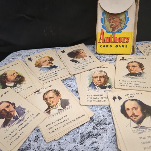 Authors Card Game - Etsy