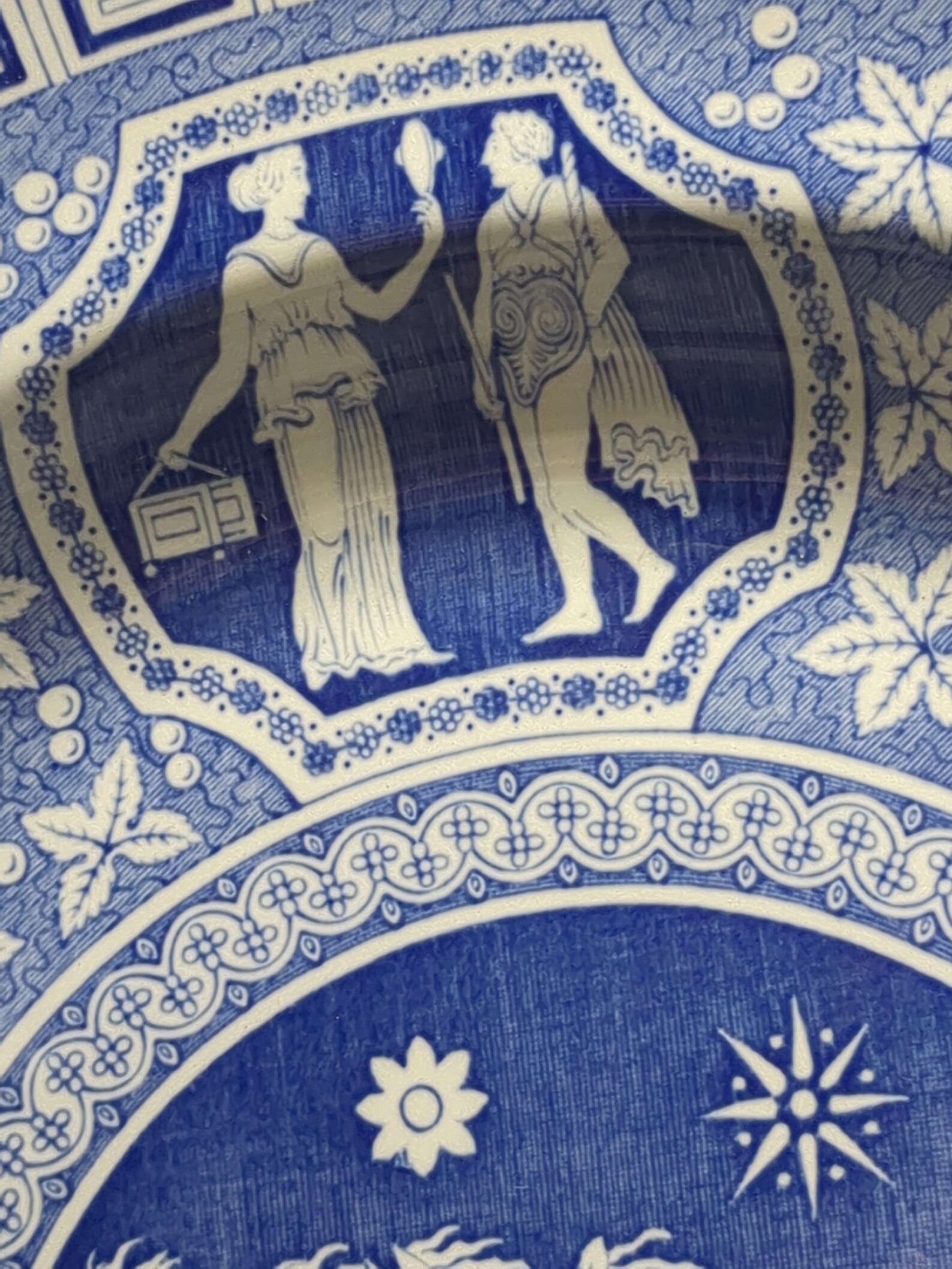 SPODE Blue Room Collection Greek Hand-painted Plate - Etsy