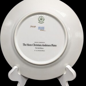 Hans Christian Anderson Plate the Red Shoes 1975 Copenhagen Porcelain ...