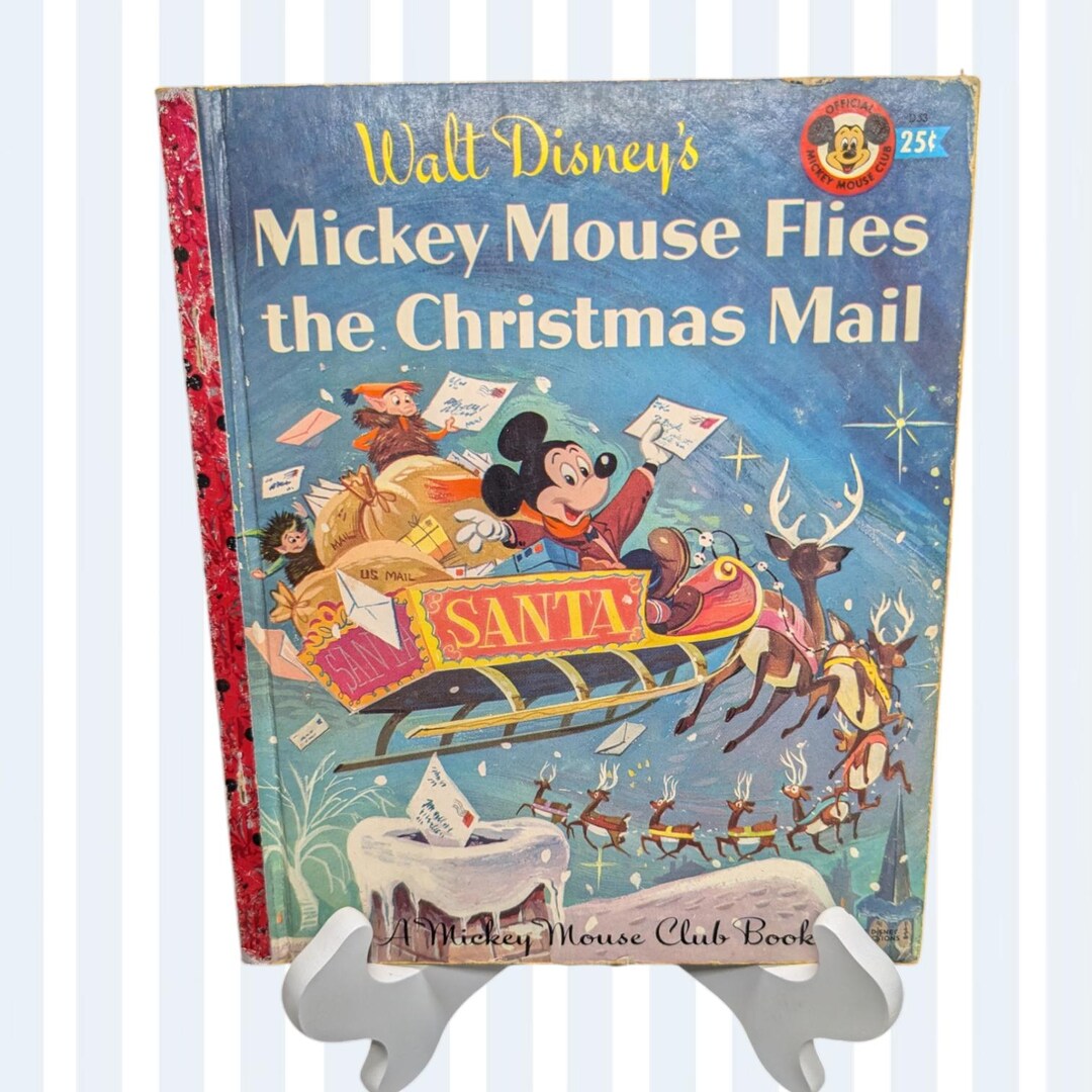 1956 Walt Disney's Mickey Mouse Flies the Christmas Mail First Edition ...