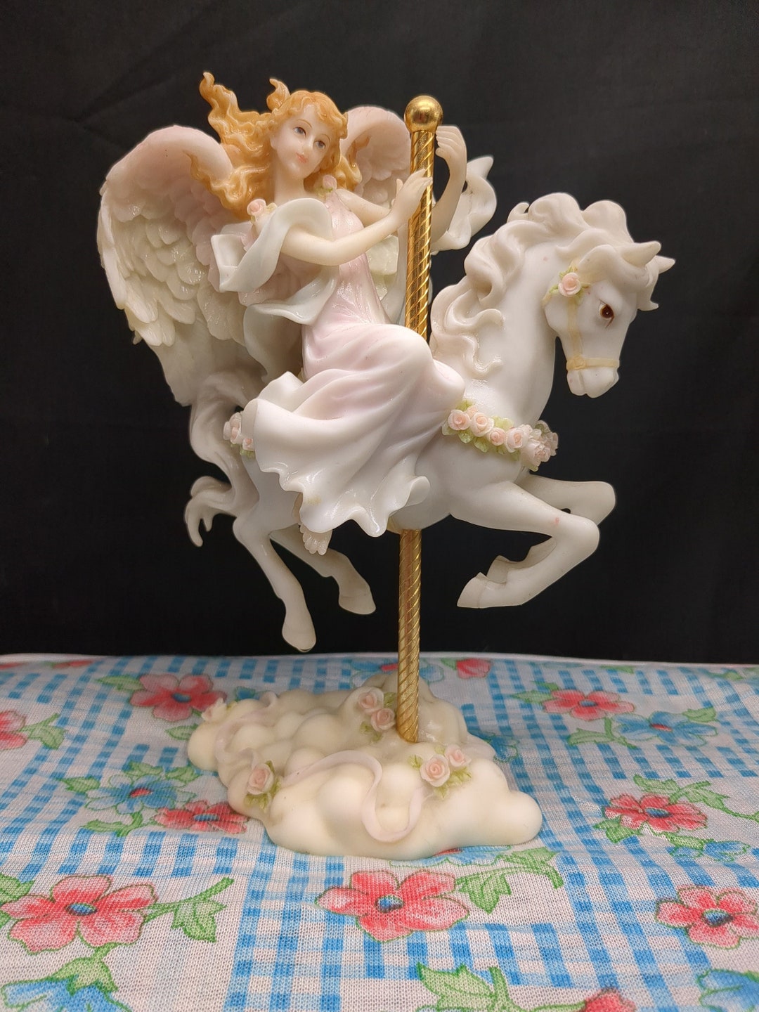 2001 Seraphim Classics Emily, Heavenly Spirit Resin Carousel Horse - Etsy