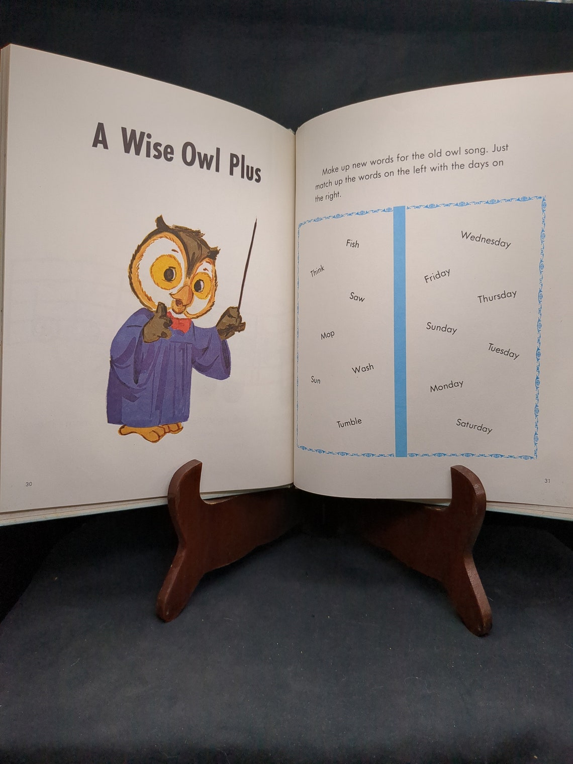 1981 Wise Owls Days of the Week by Jane Belk Moncure Illustrated by ...