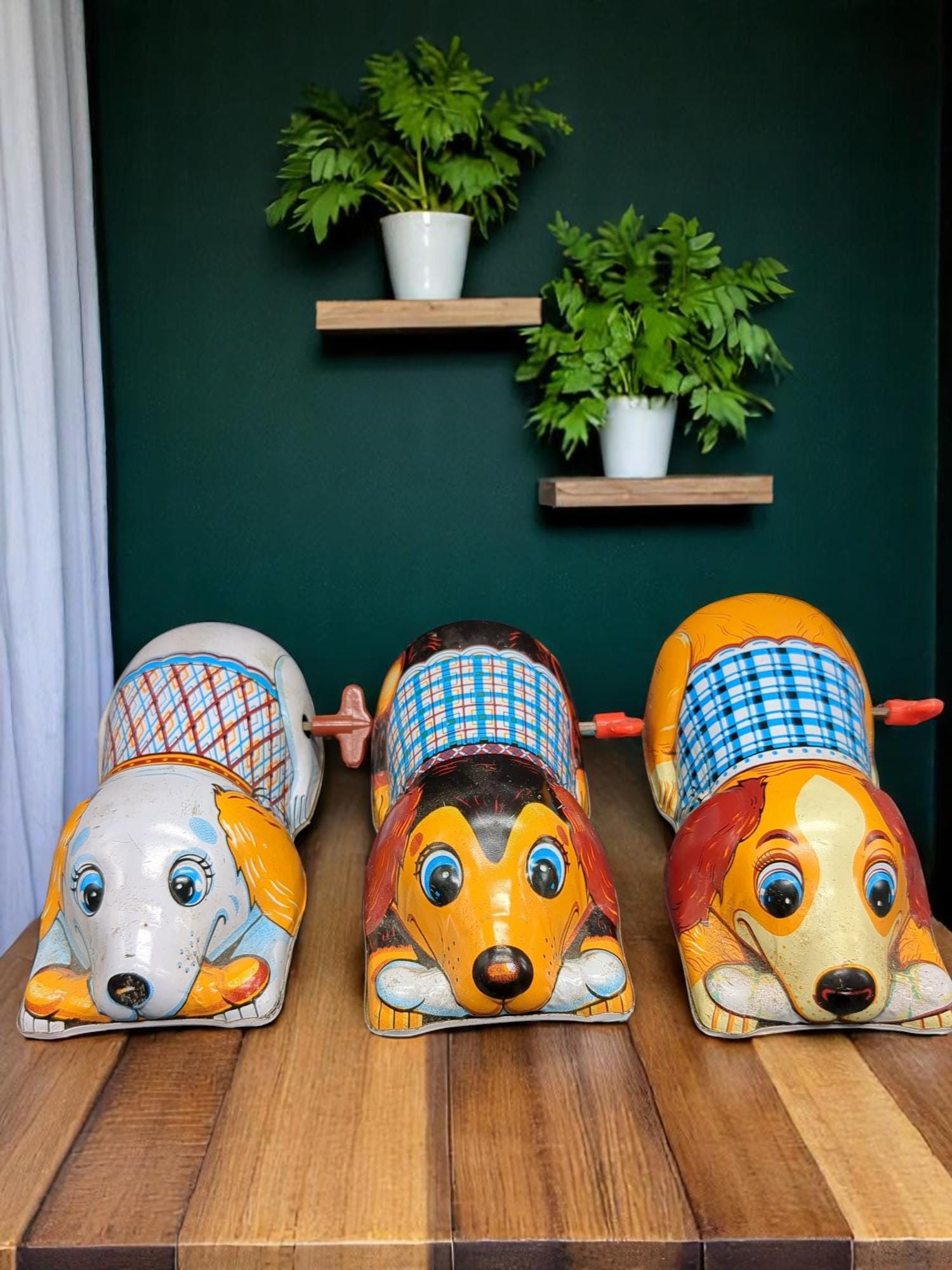 Vintage Windup Tin Toy Turning Dog Wind up Toys - Etsy