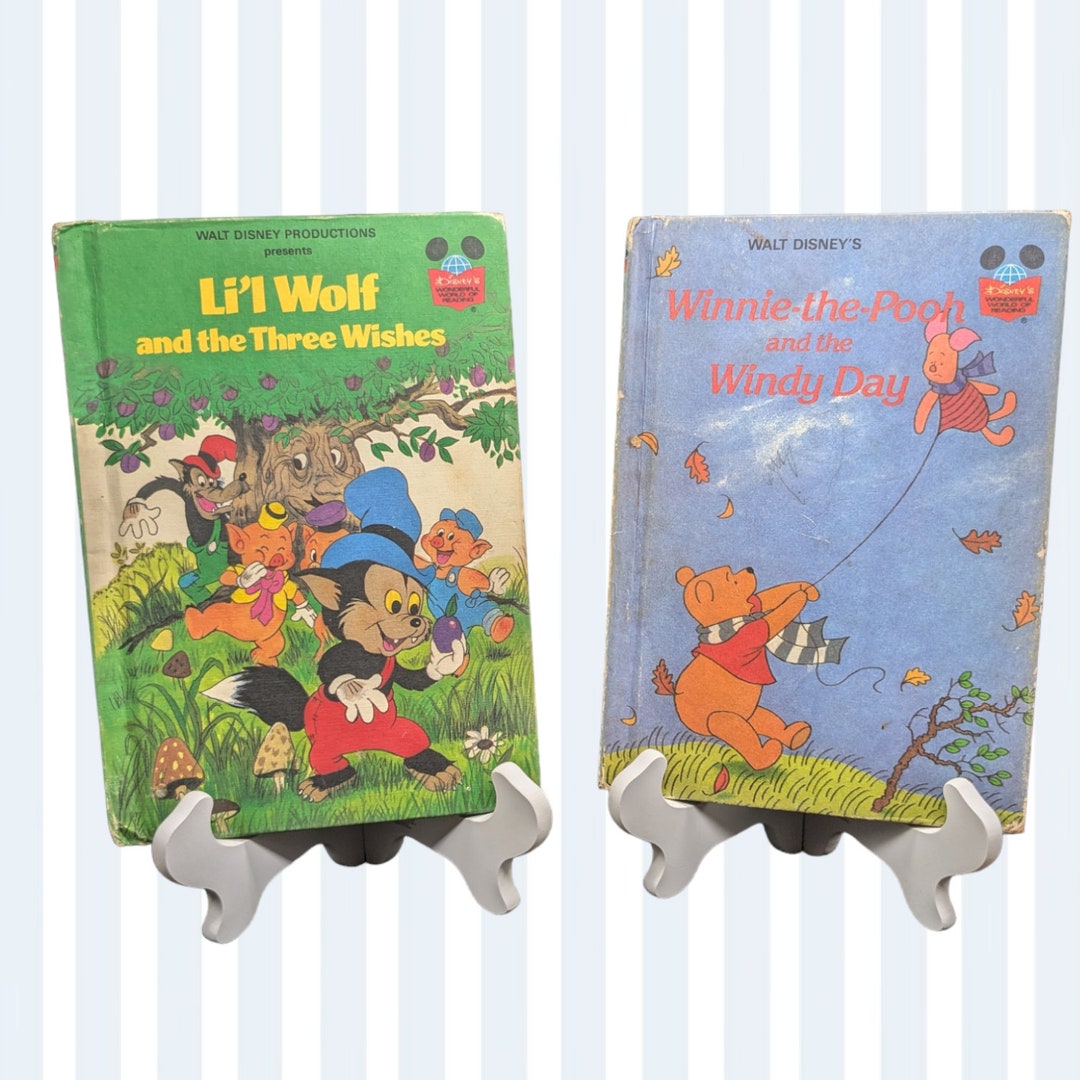 Vintage 1984 Disney Book, Little Wolf and Winnie the Pooh - Etsy