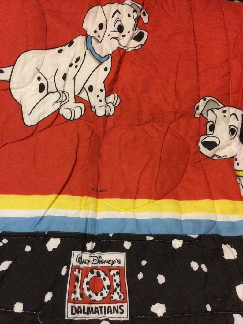 Rare Vintage Walt Disney 101 Dalmatians Twin Size Comforter - Etsy