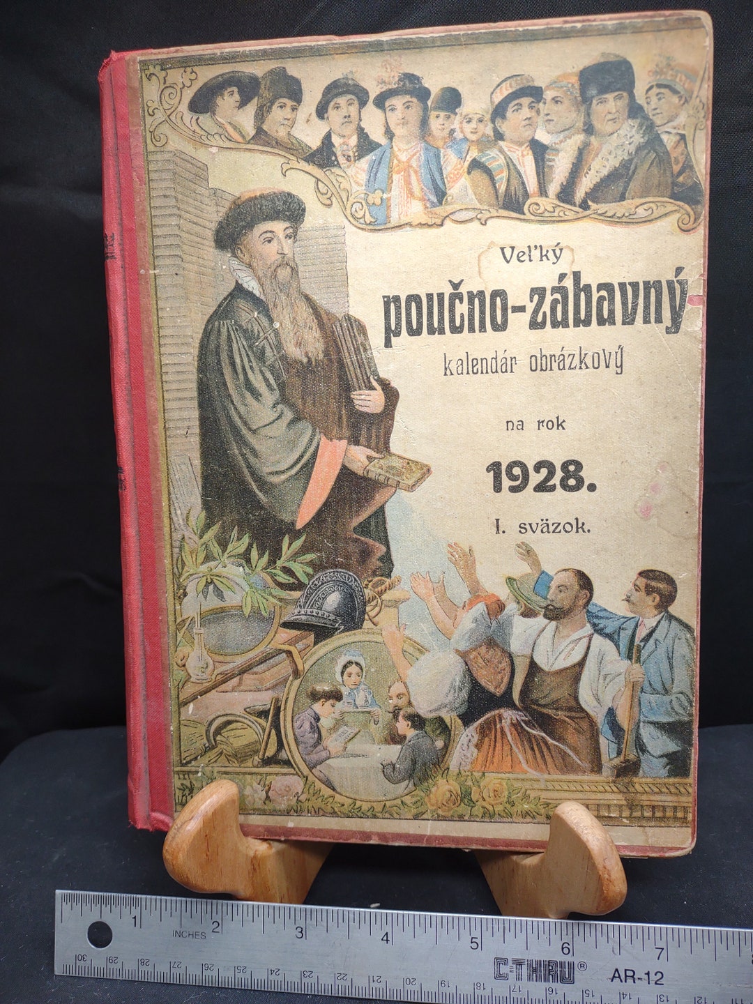 1928 Entertaining Calendar in Czech Vel'ky Poucno-zabavny Kalendar ...