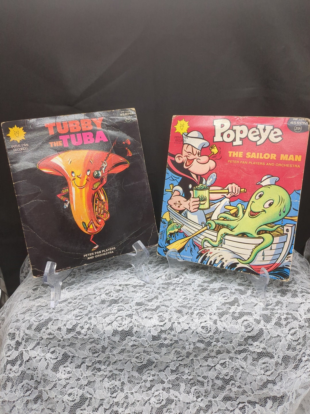 Vintage Peter Pan Records Popeye and Tubby the Tuba 45 RPM Record - Etsy