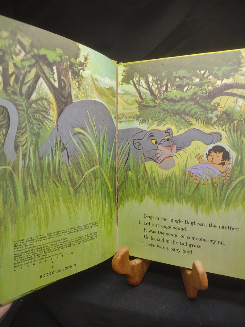 1974 Walt Disney's the Jungle Book Hardcover - Etsy