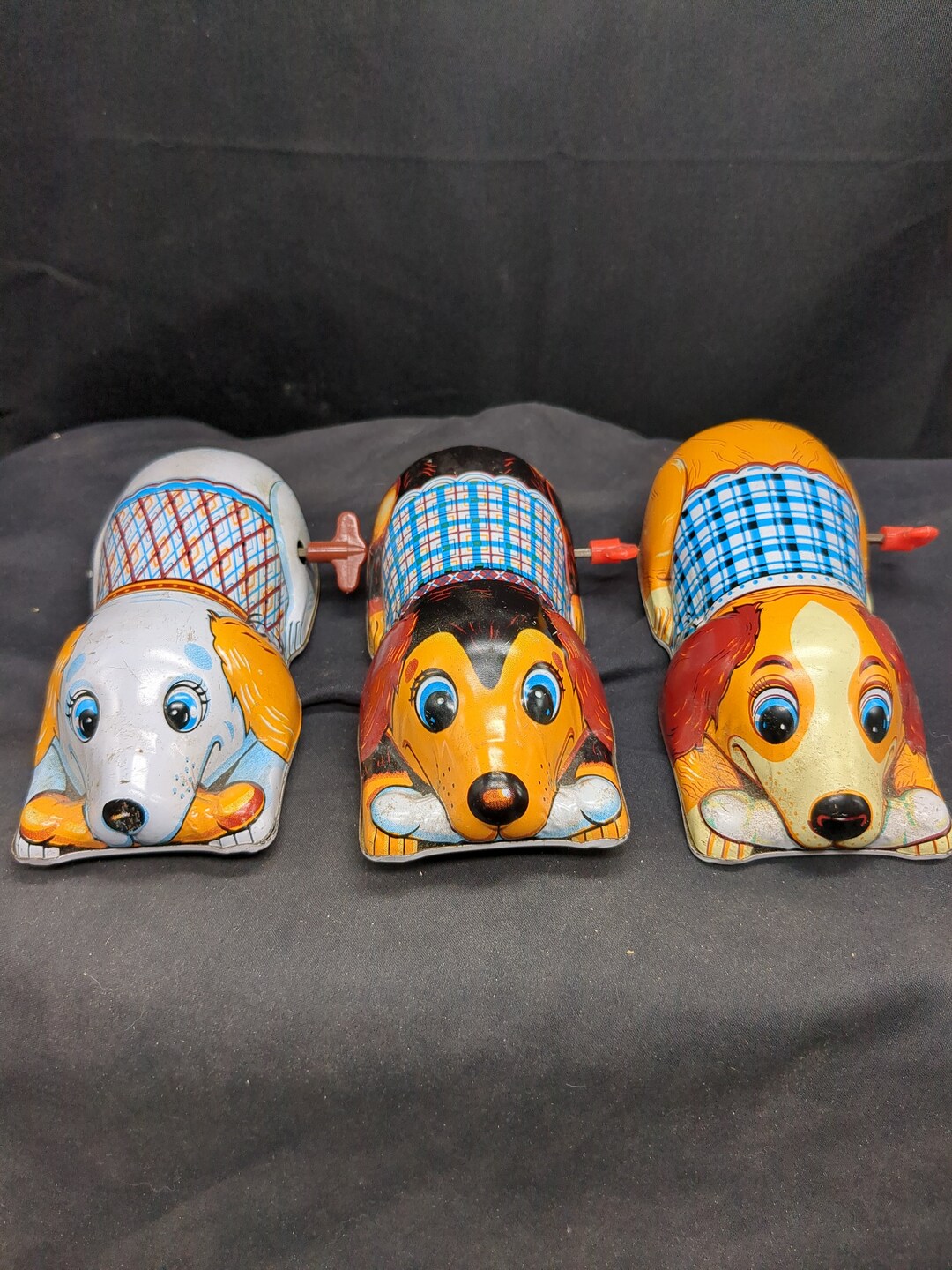 Vintage Windup Tin Toy Turning Dog Wind up Toys - Etsy