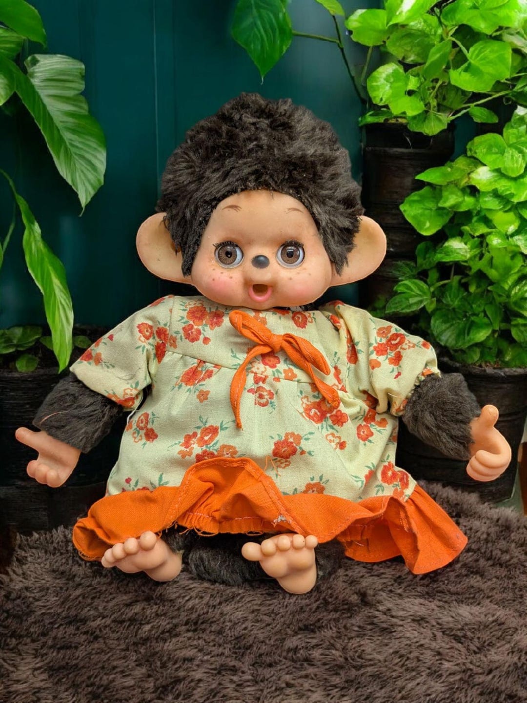 Vintage Monchhichi Toho Japan 8” Monkey Doll – Sleepy Eyes - Etsy