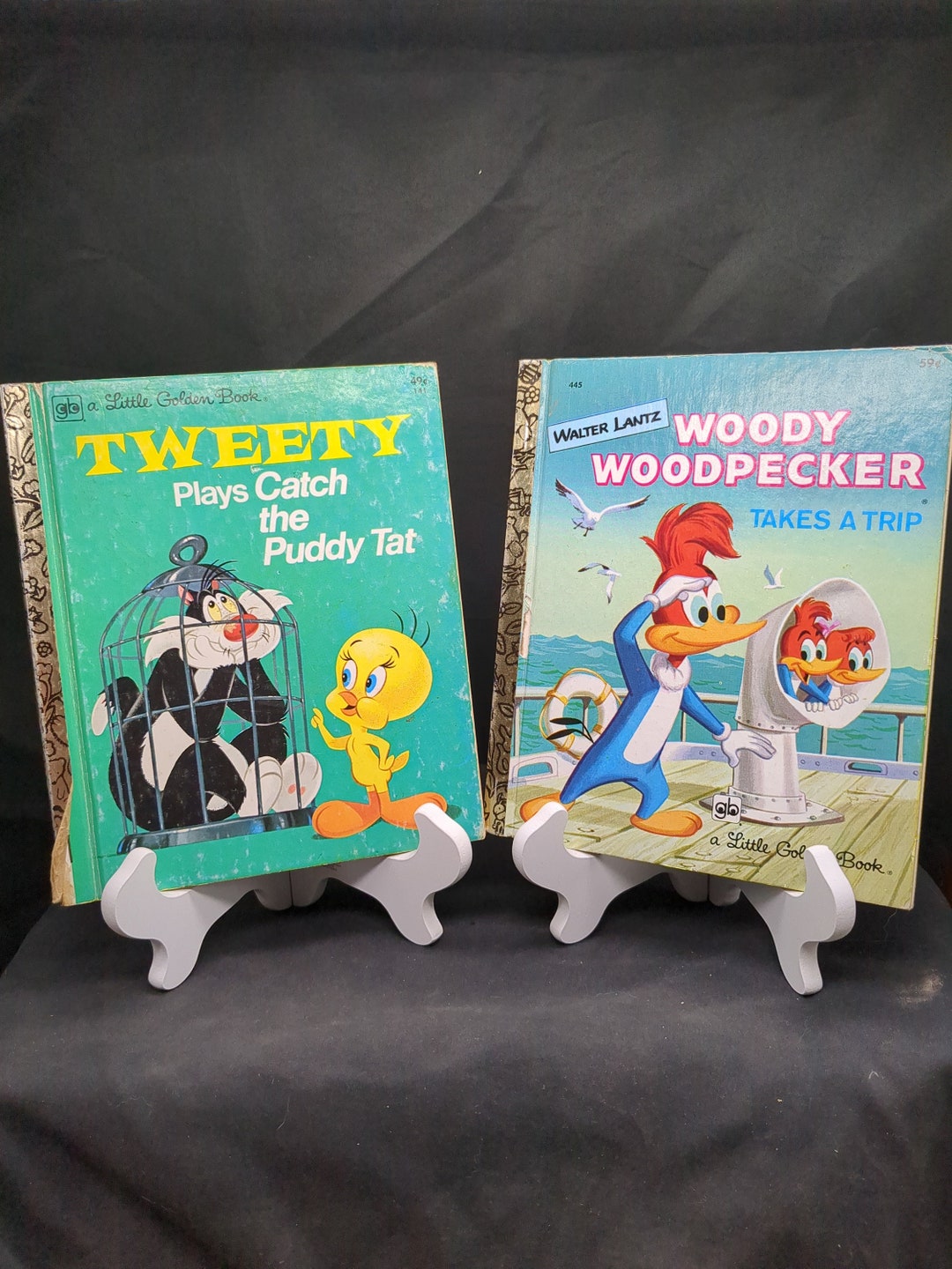1970s Little Golden Books Tweety Pl Ays Catch the Puddy Tat and Woody ...