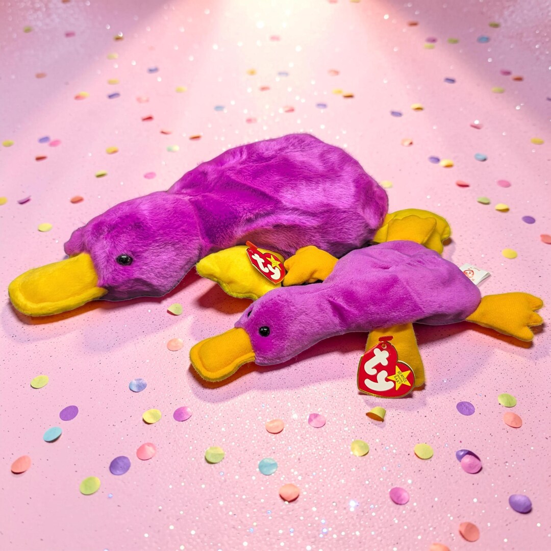 Vintage 1993 Patti the Platypus, TY Beanie Baby or Beanie Buddy With ...