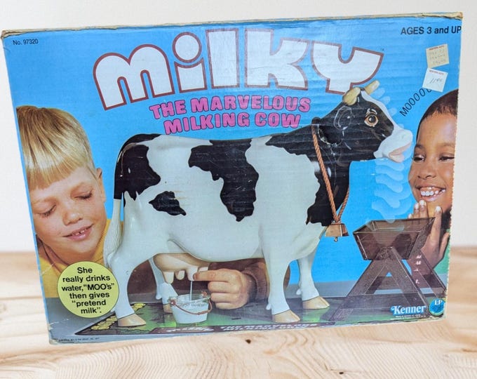 1977 Milky the Marvelous Milking Cow Toy With Original Box - Etsy