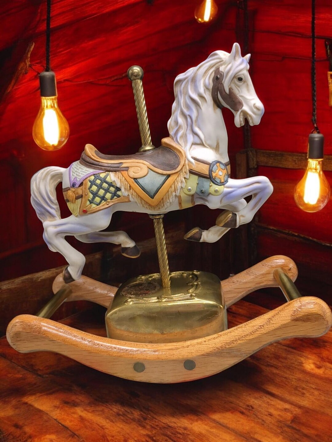 Tobin Fraley Musical Rocking Horse American Carousel,signed Limited ...