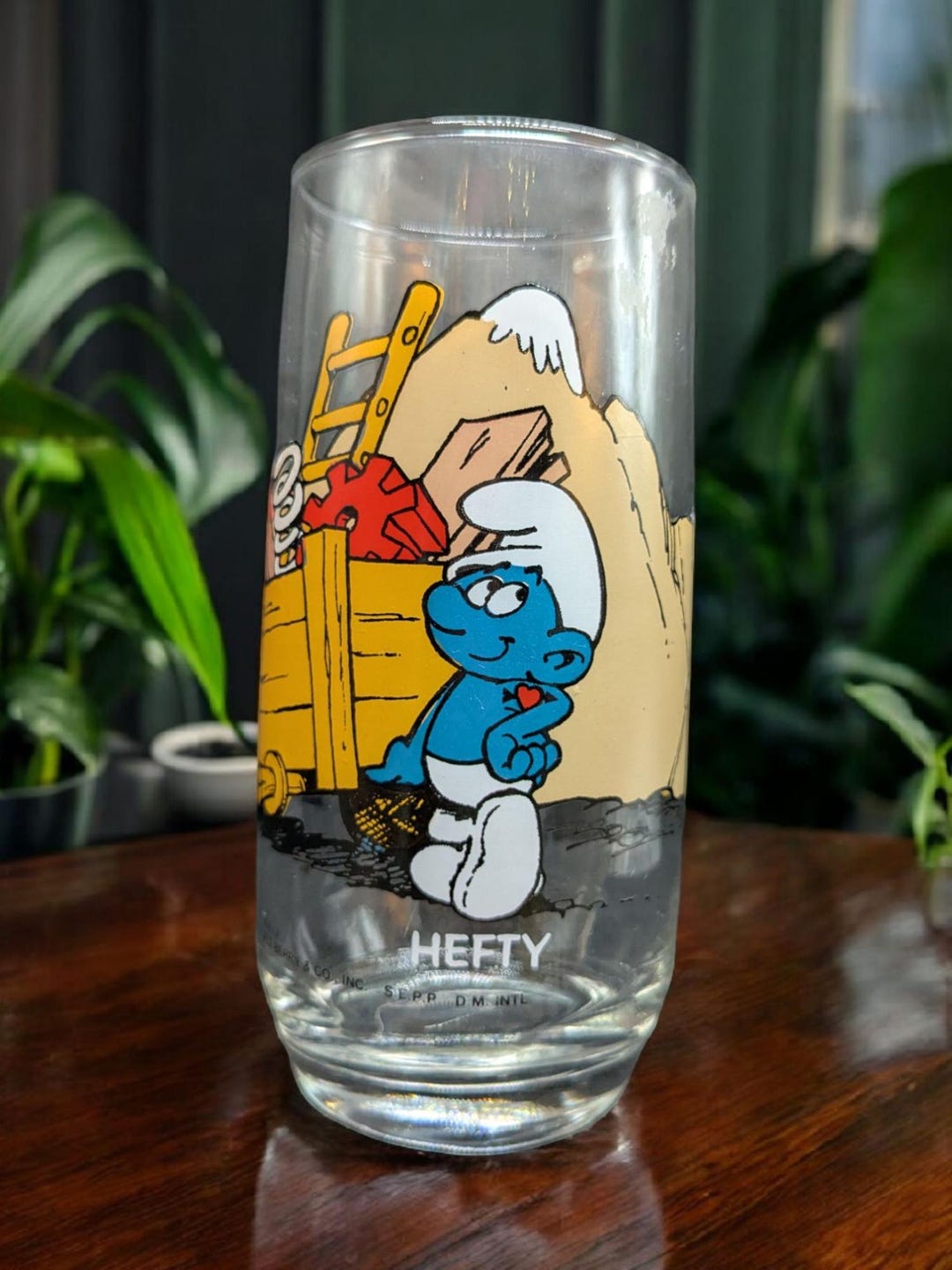 1982 Hefty Smurf Glass Collectors Drinking Cup - Etsy