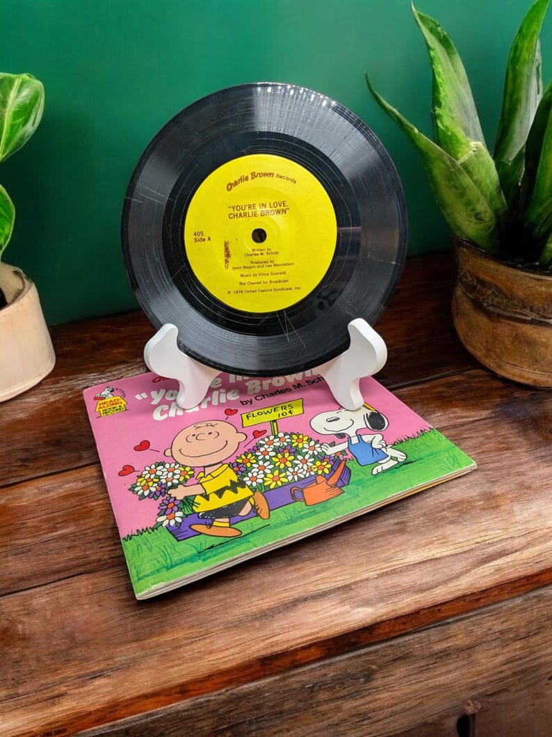 Vintage Charlie Brown Book and Record Set: You're in Love / You're the ...