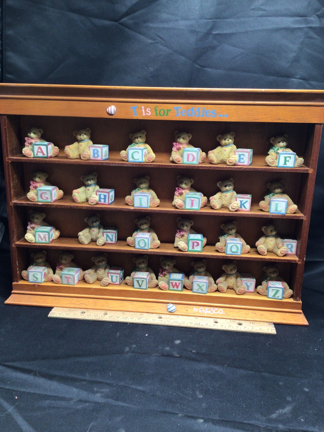 Full Set Of Cherished Teddies Figurines A Z With Shelves Etsy