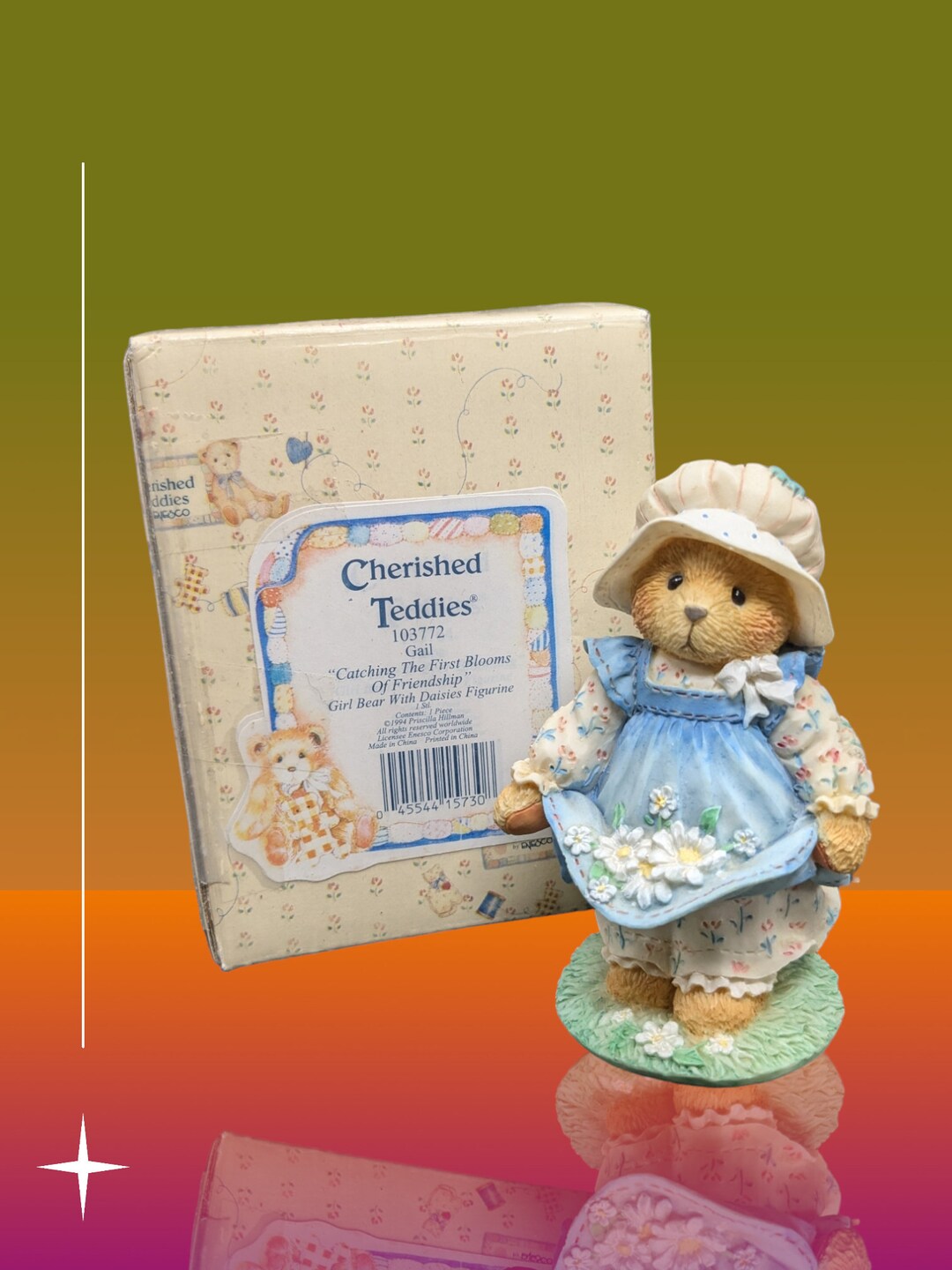 1994 Cherish Teddy. Gail Catching the First Blooms of Friendship - Etsy