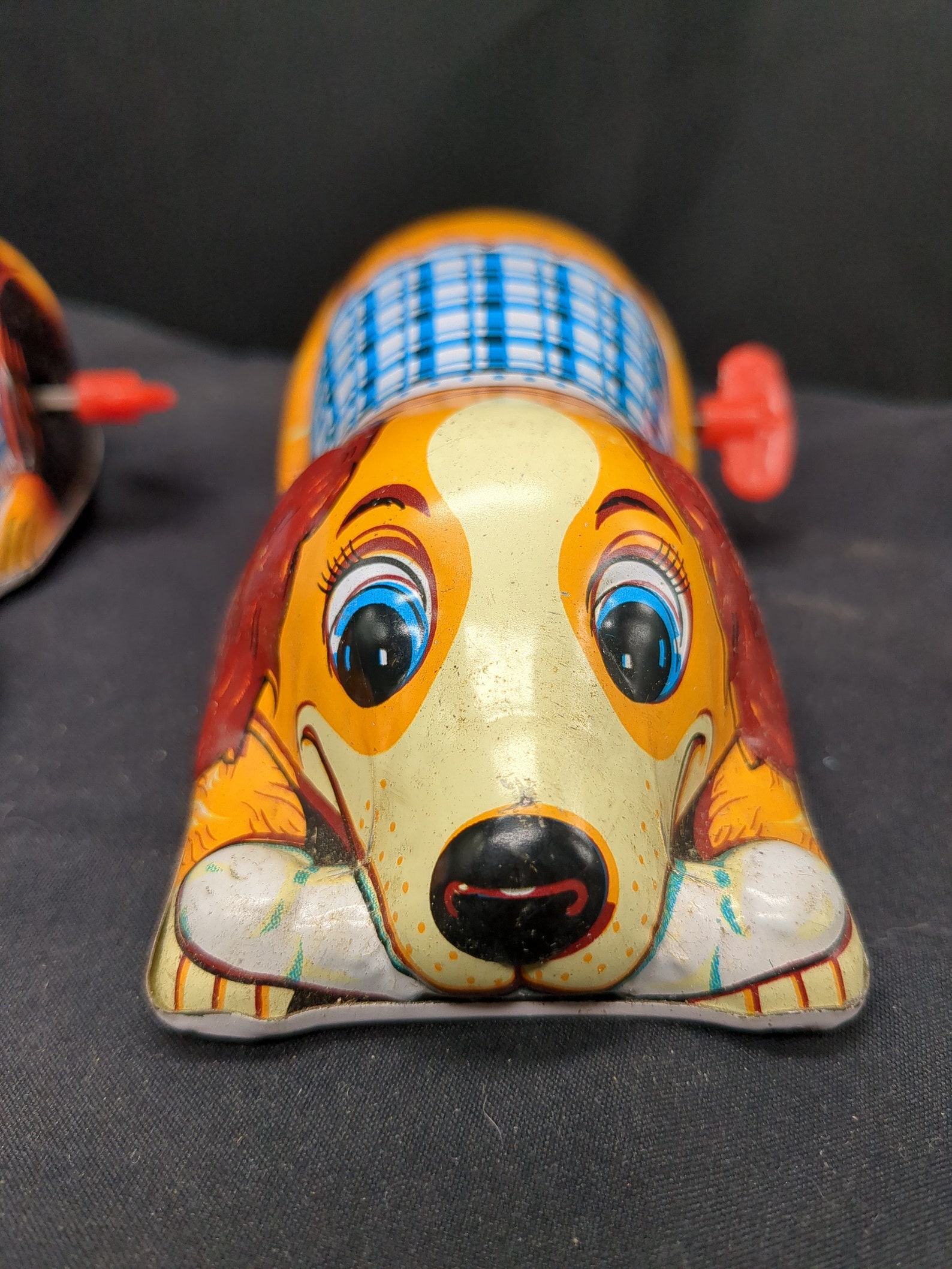 Vintage Windup Tin Toy Turning Dog Wind up Toys - Etsy