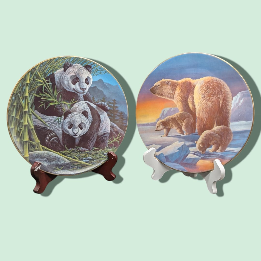 1980 Gene Dieckhoner Vanishing Animals, Collector Plates, the Panda and ...