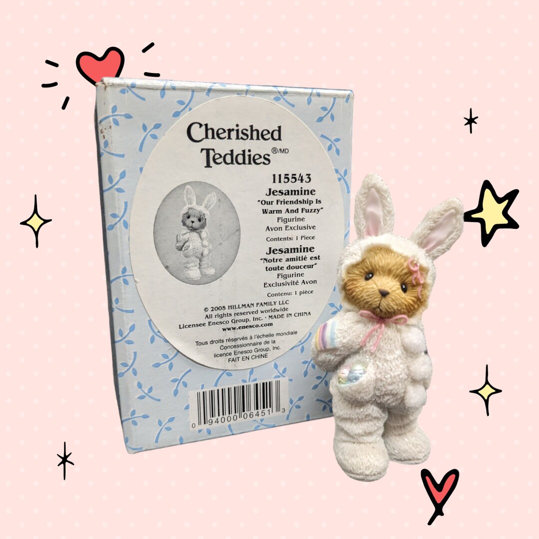 2005 Jasmine, Our Friendship is Warm and Fuzzy Cherished Teddies - Etsy
