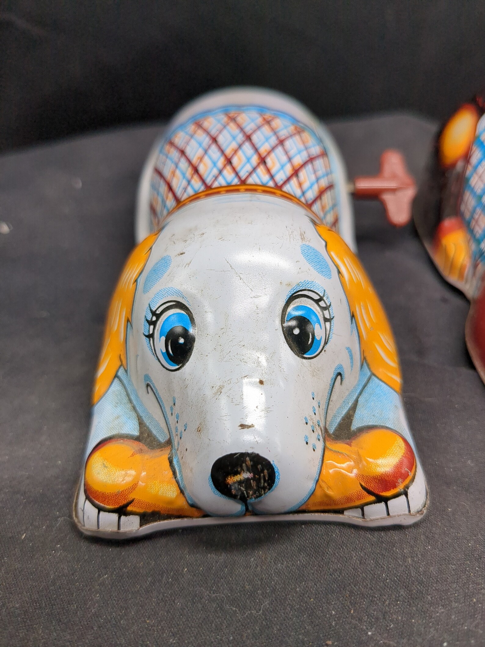 Vintage Windup Tin Toy Turning Dog Wind up Toys - Etsy