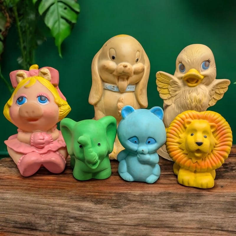 Squeaky Rubber Toy - Etsy