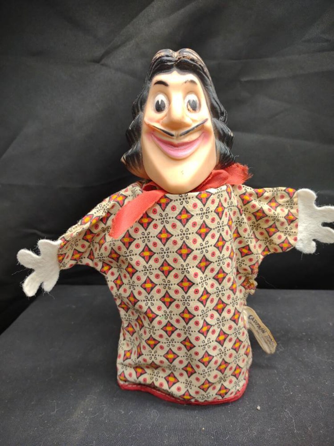 Vintage Rubber Head & Cloth Gund Walt Disney Prod. Hand Puppet Captain ...