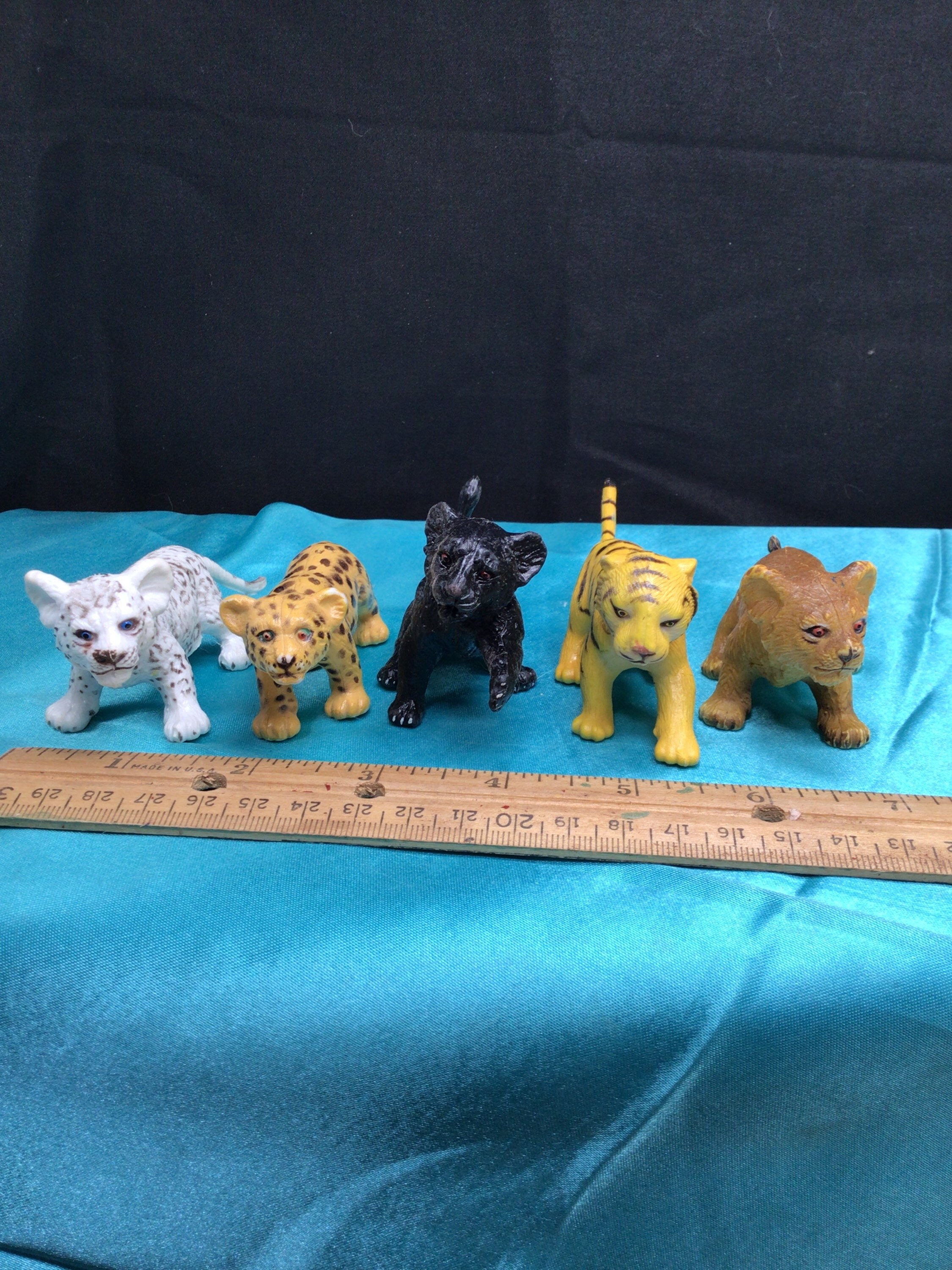 Set of 5 Vintage Vinyl PVC Big Cat Cub Toys - Etsy