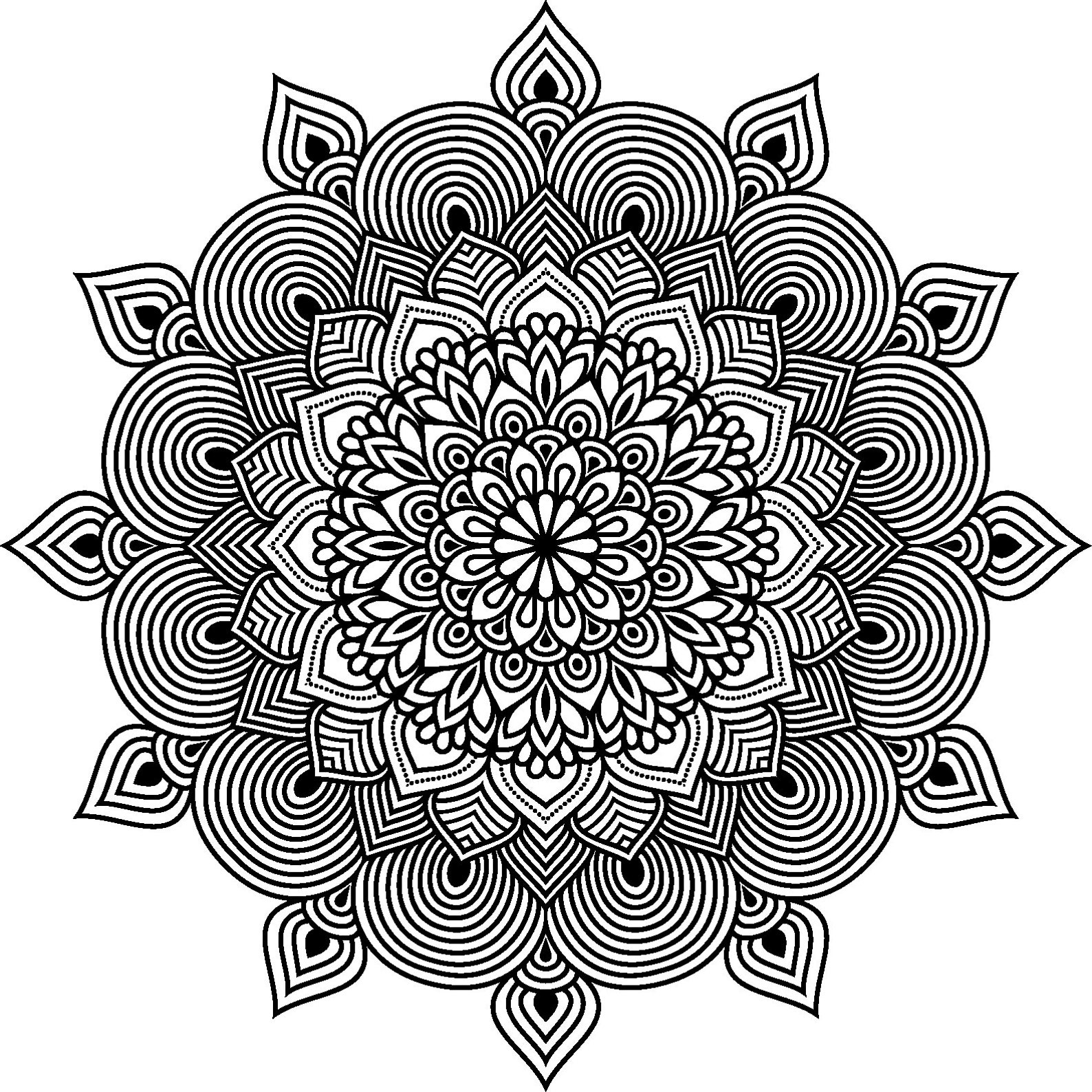 50 Mandalas Coloring Page Digital Download for Kid or Adult | Etsy
