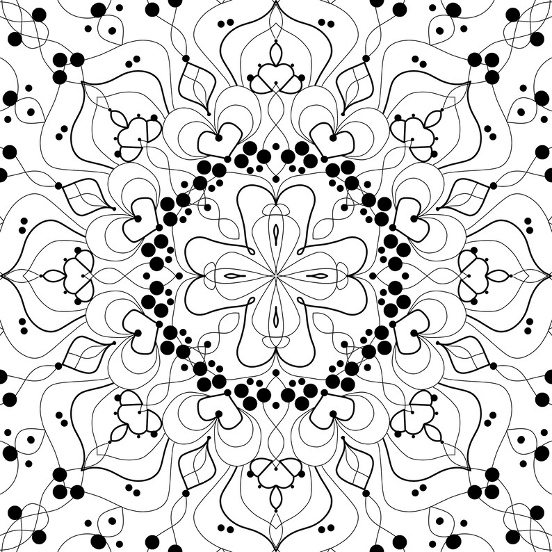50 Mandalas Coloring Page Digital Download for Kid or Adult Coloring - Etsy