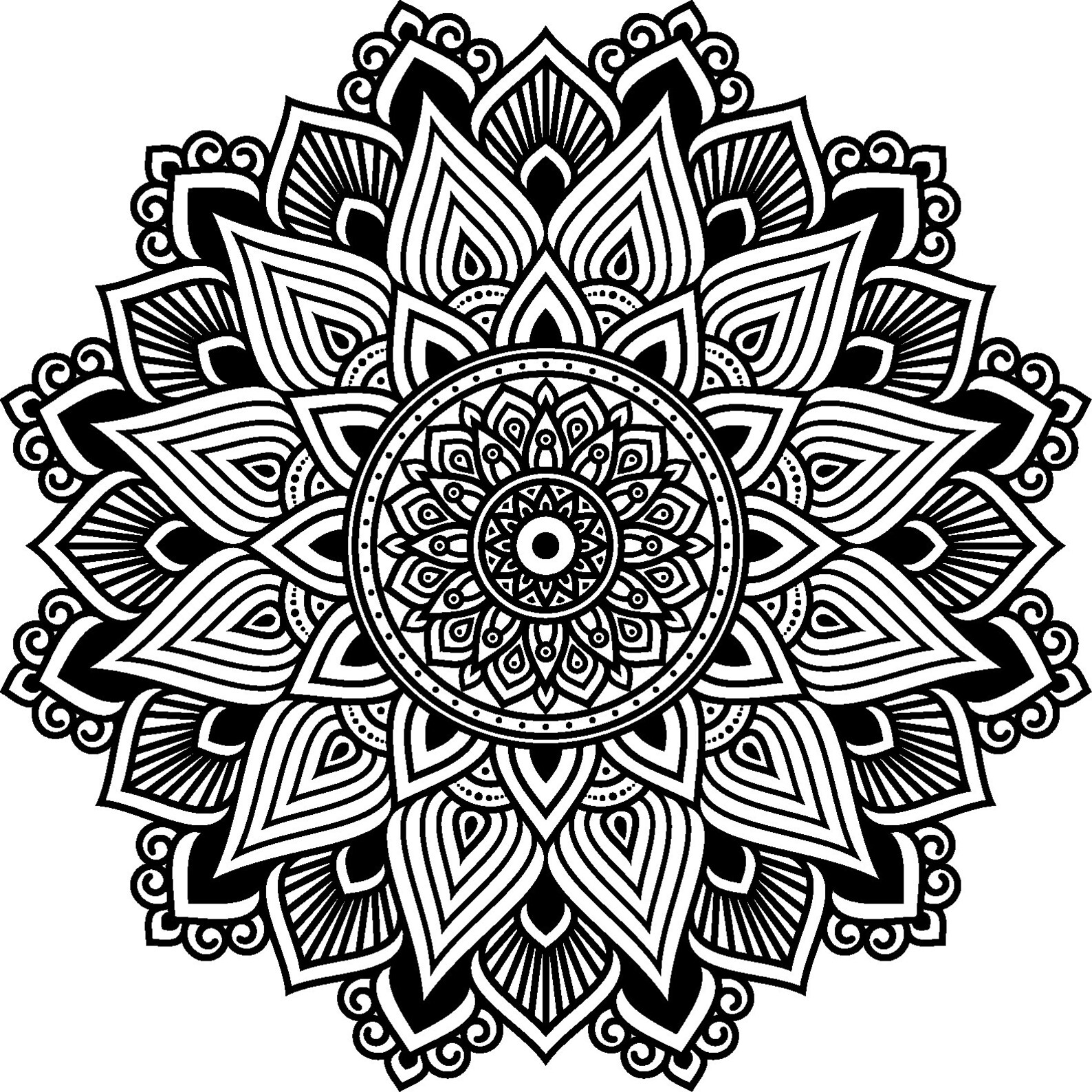 50 Mandalas Coloring Page Digital Download for Kid or Adult Coloring - Etsy