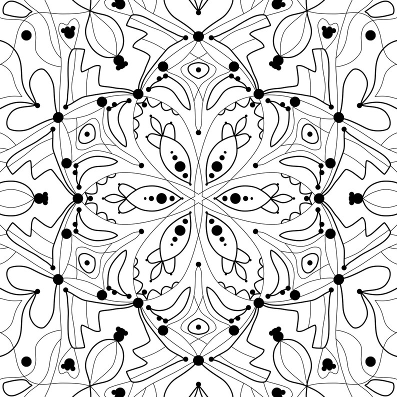 50 Mandalas Coloring Page Digital Download for Kid or Adult Coloring - Etsy