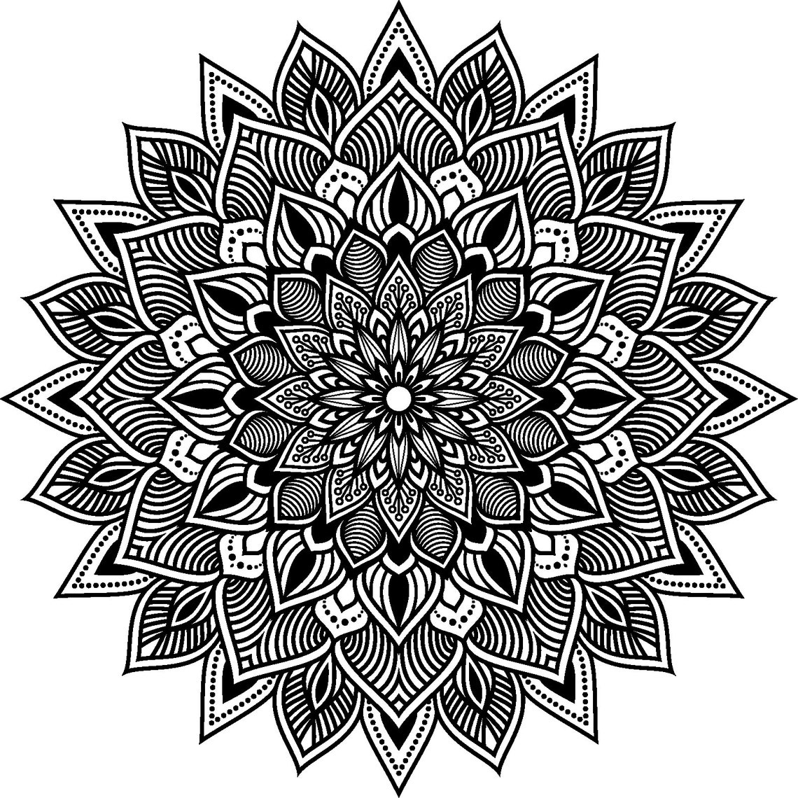 50 Mandalas Coloring Page Digital Download for Kid or Adult | Etsy
